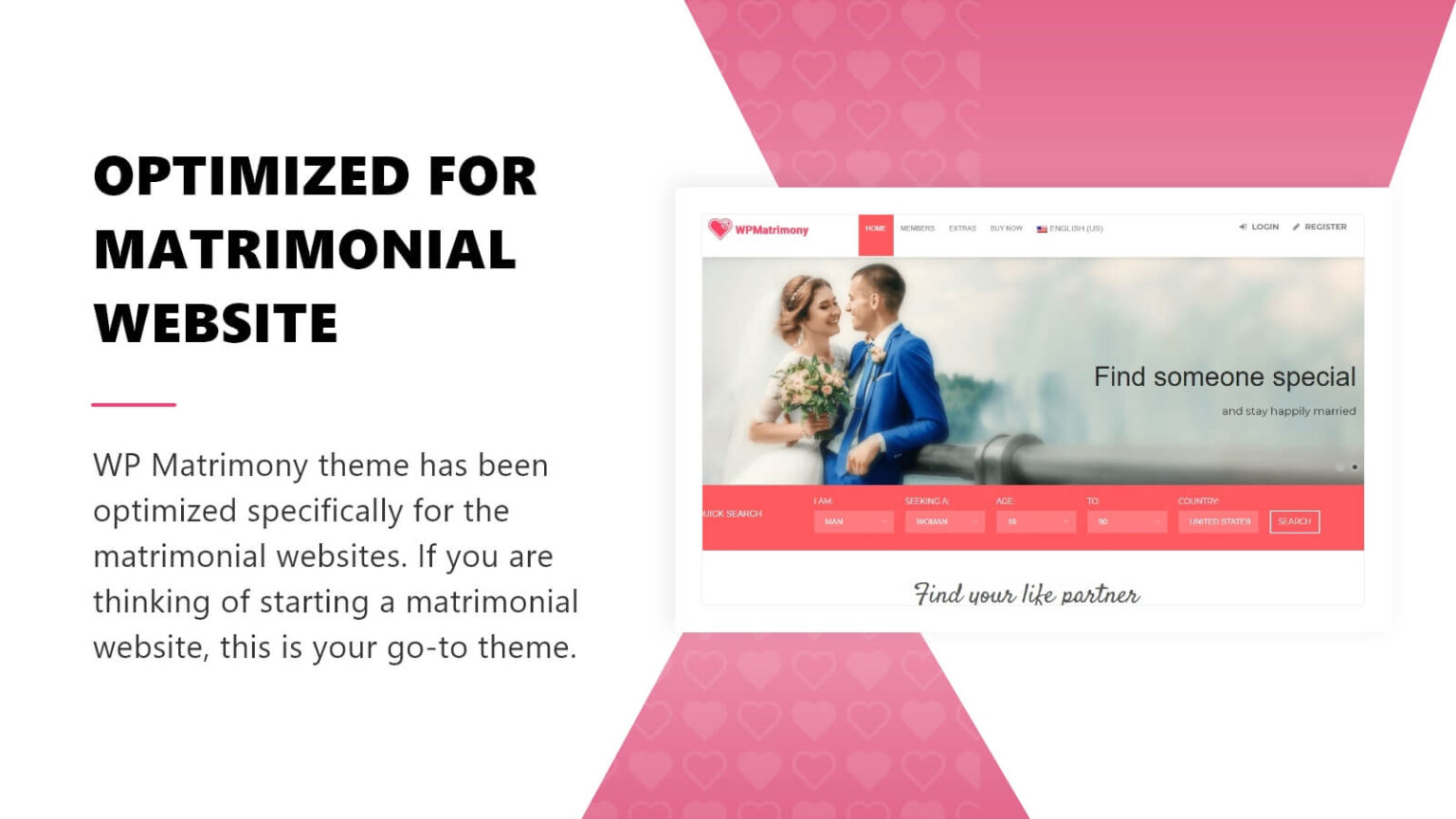 WP Matrimony Theme for matrimonial matchmaking
