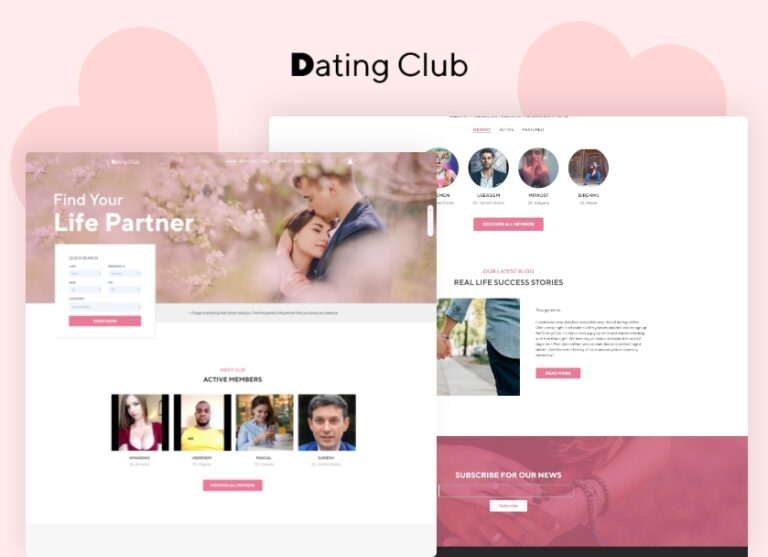 WP Dating - WordPress Dating Themes Demo